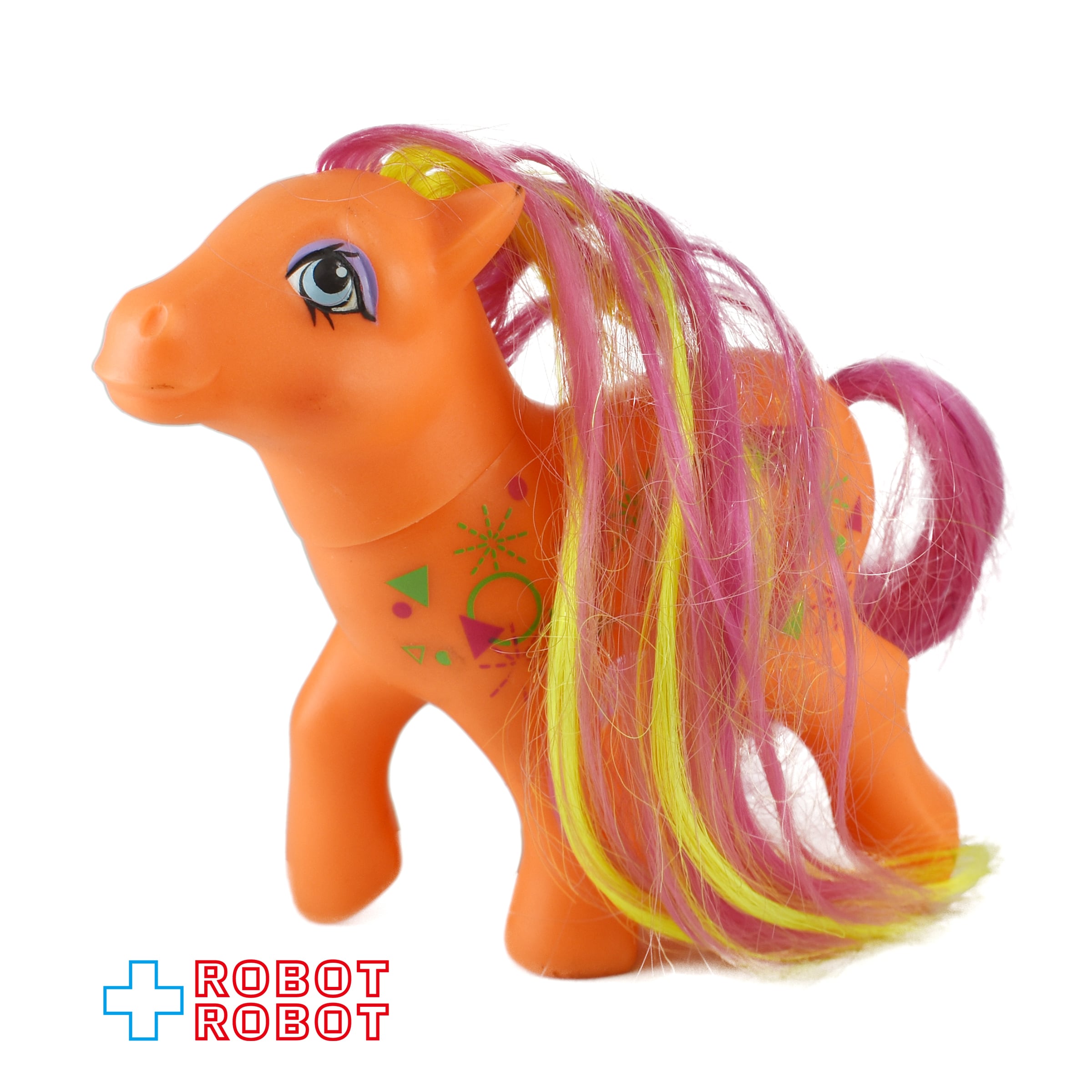 マイリトルポニー G1 ハーフノート 幾何学模様 オレンジ 1984 – ROBOTROBOT