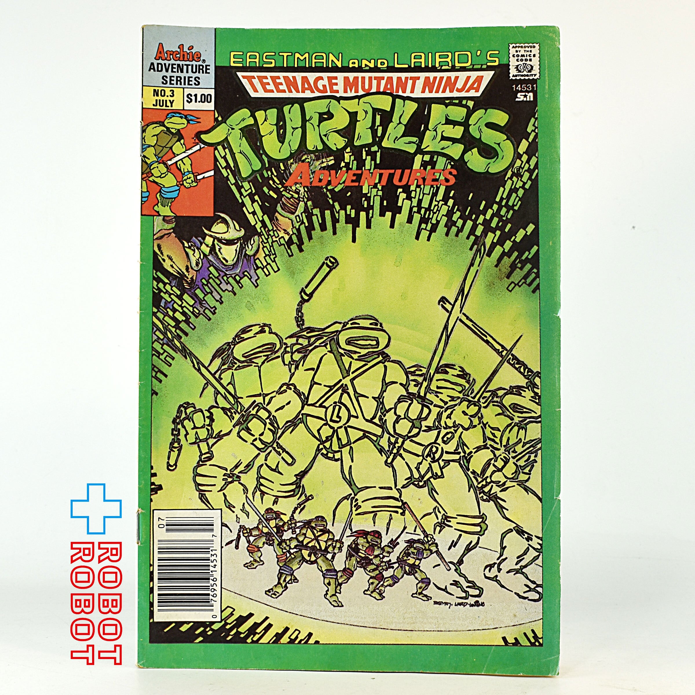アーキーパブリケーション TMNT ティーンエイジ・ミュータント・ニンジャ・タートルズ コミックス 3巻 1989年7月 – ROBOTROBOT
