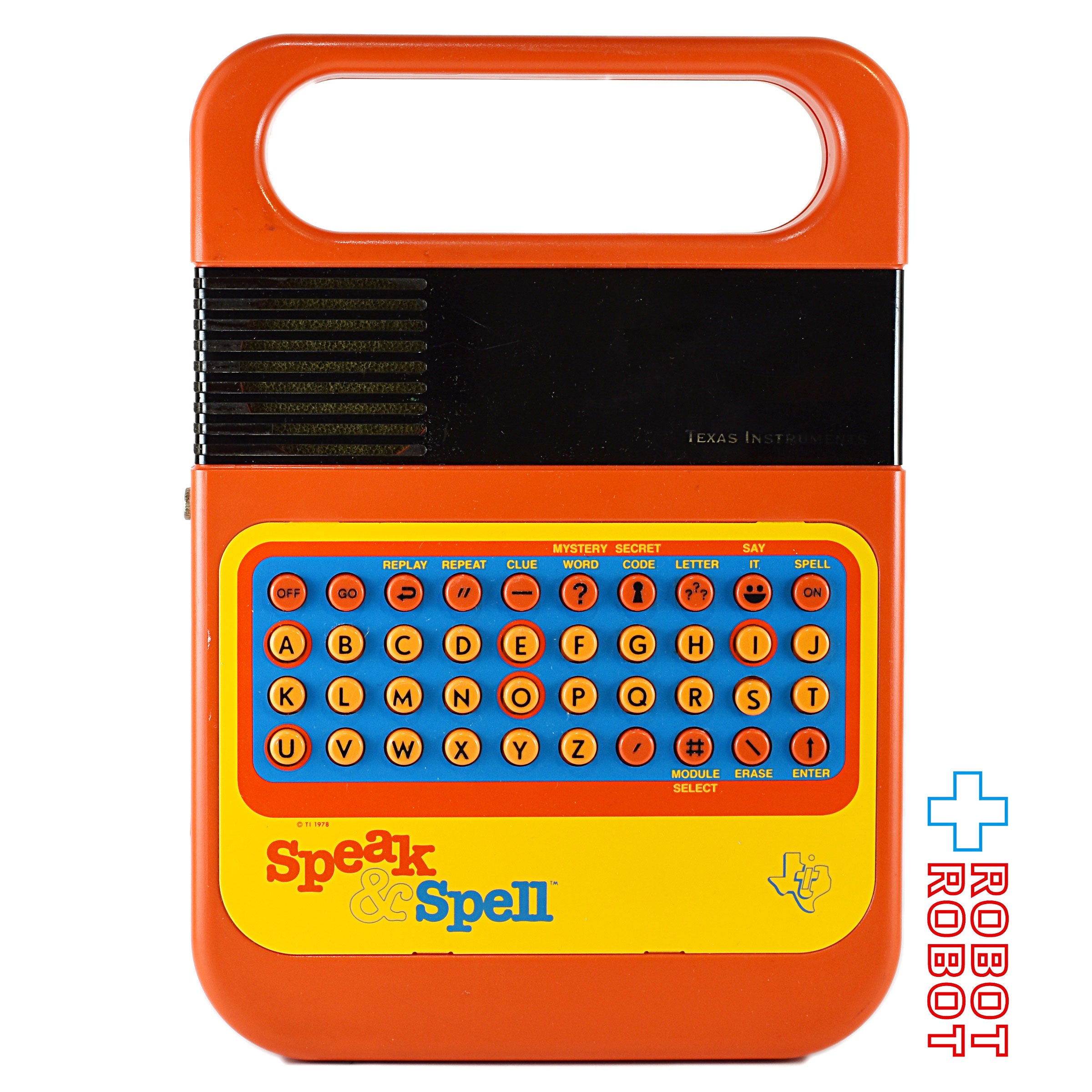 テキサス・イントルメンツ スピーク＆スペル 丸ボタン クラフトワーク Speak & Spell 1978 – ROBOTROBOT