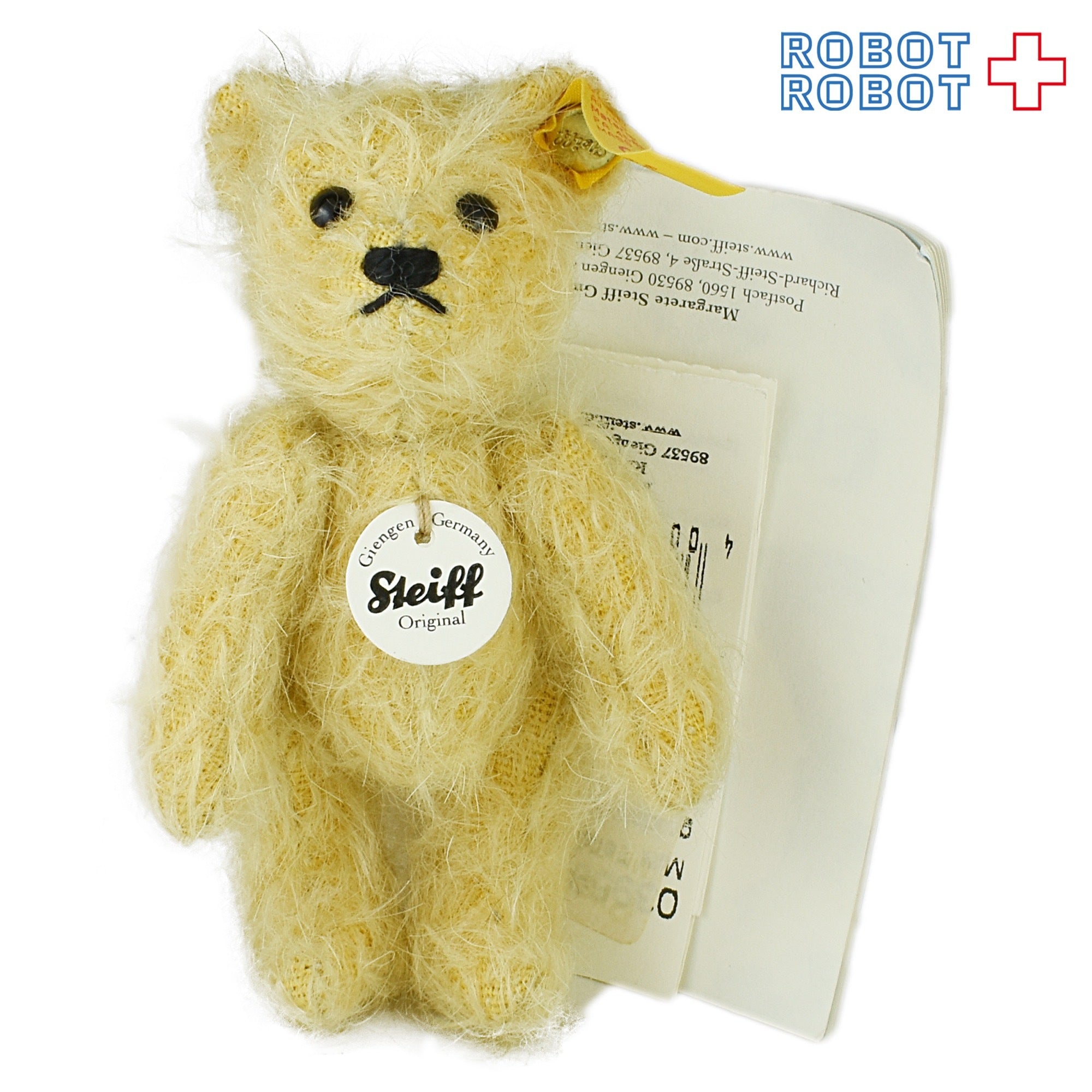 シュタイフ Steiff ミニ テディベア ゴールドブロンド モヘア – ROBOTROBOT