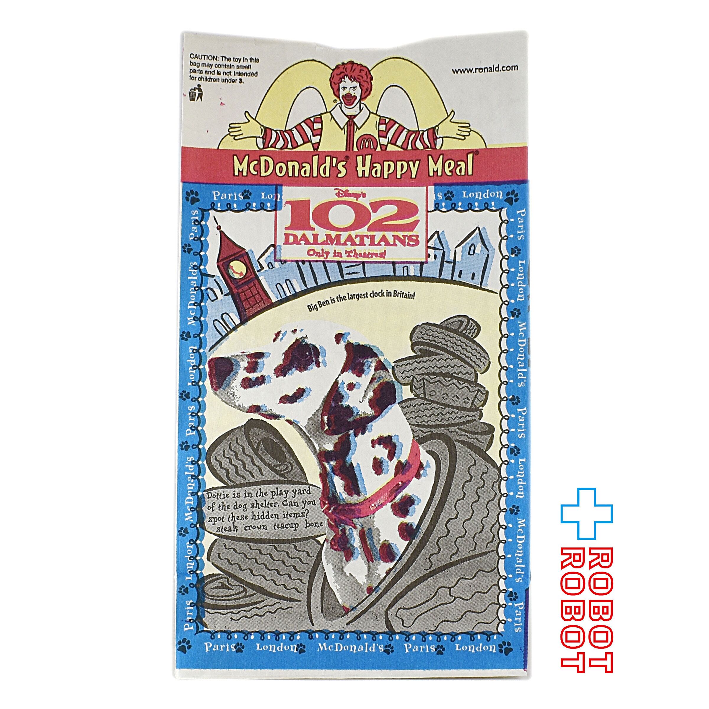 マクドナルド ハッピーセット紙袋 ディズニー 102 ダルメシアンズ 2000 – ROBOTROBOT
