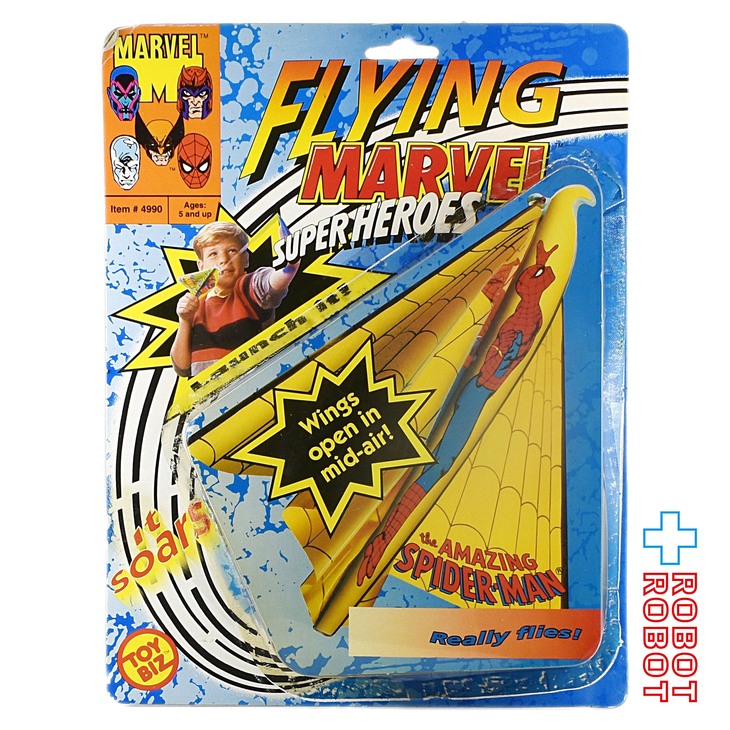 トイビズ マーベル スパイダーマン フライイング マーベル スーパーヒーローズ 1991 – ROBOTROBOT