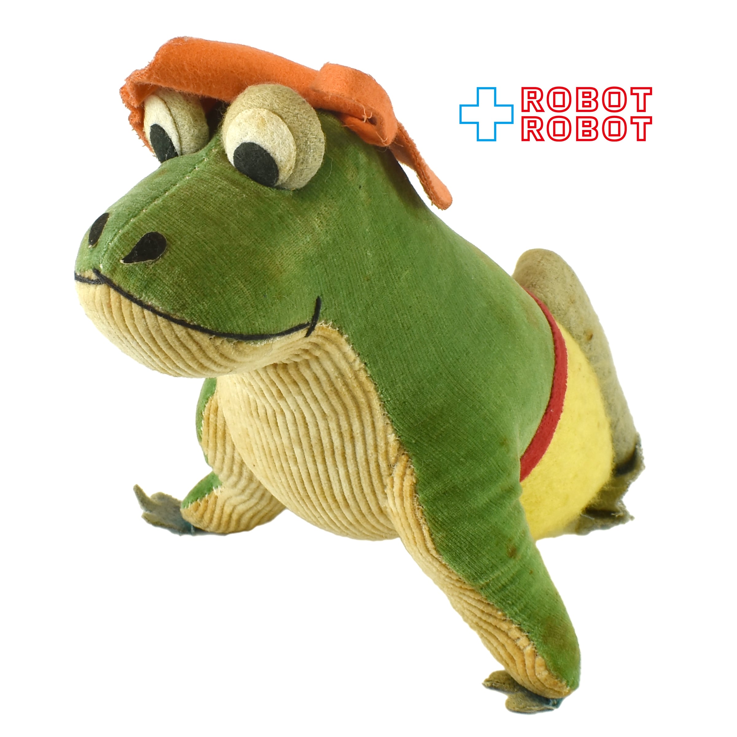 Dakin ドリームペッツ / オレンジ帽子のカエル おがくず入り ぬいぐるみ ※難有り – ROBOTROBOT